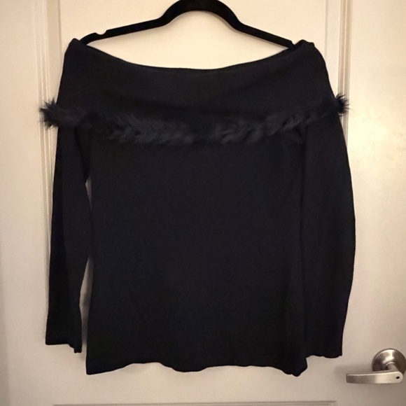 Lilly Pulitzer | Sweaters | Lilly Pulitzer Black Offshoulder Sweater ...